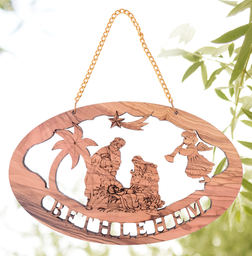 Laser Cut (Nativity Scene) Olive Wood | Christian Store